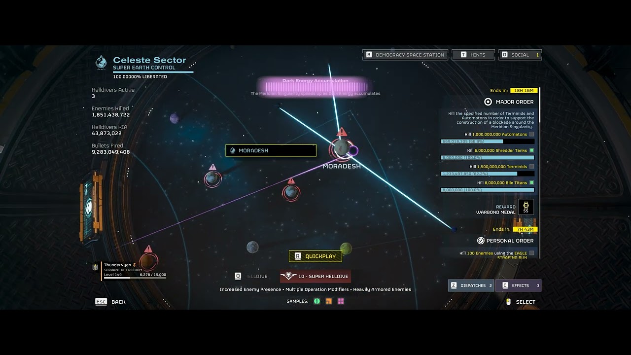Helldivers 2 Meridian Singularity is basically touching moradesh - YouTube