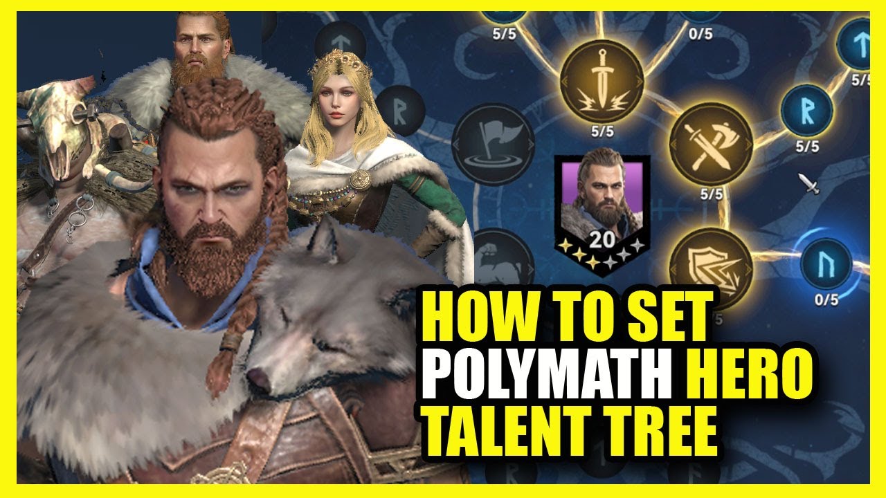 How to Manage Polymath Hero Talent; IVOR Talent Tree || Viking Rise Tips and Tricks - YouTube