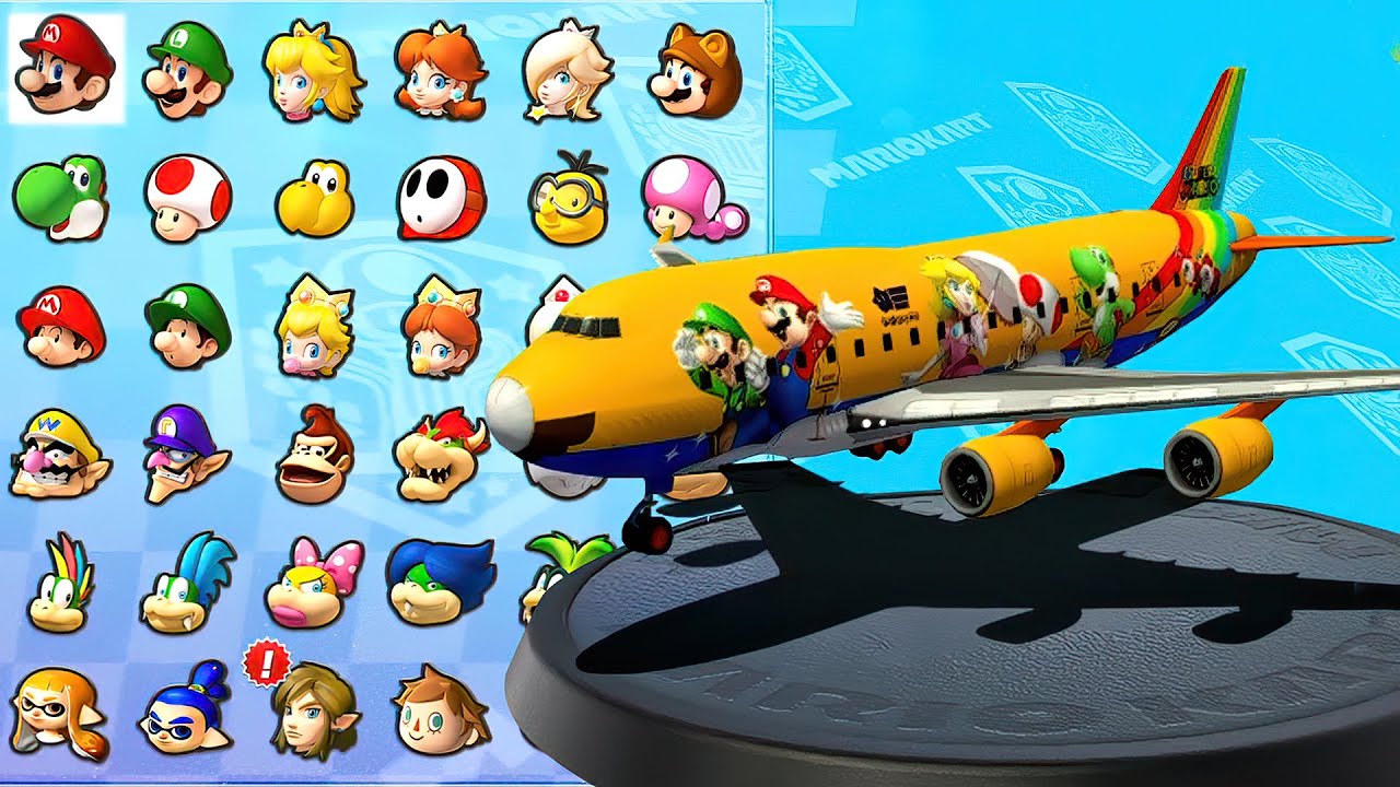 Mario Kart 8 Deluxe - Mario Driver Airplane in Golden Dash Cup | The ...