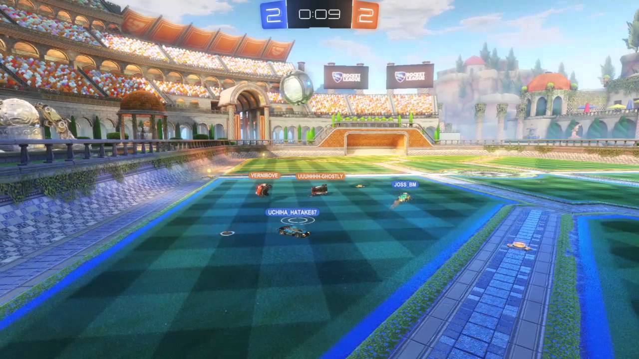 Rocket League New Stadium Epic Battle - YouTube