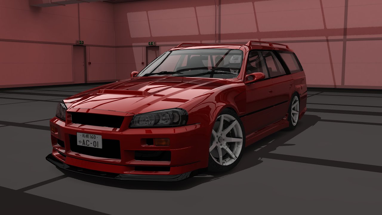 Family Drift day with Nissan Stagea Assetto Corsa - YouTube