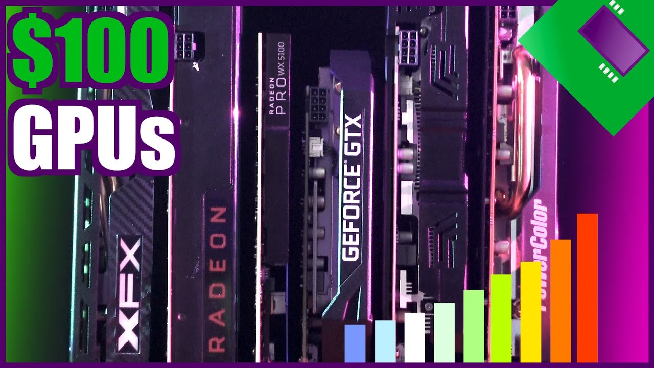Nine GPUs Tested - $100 Graphics! - YouTube