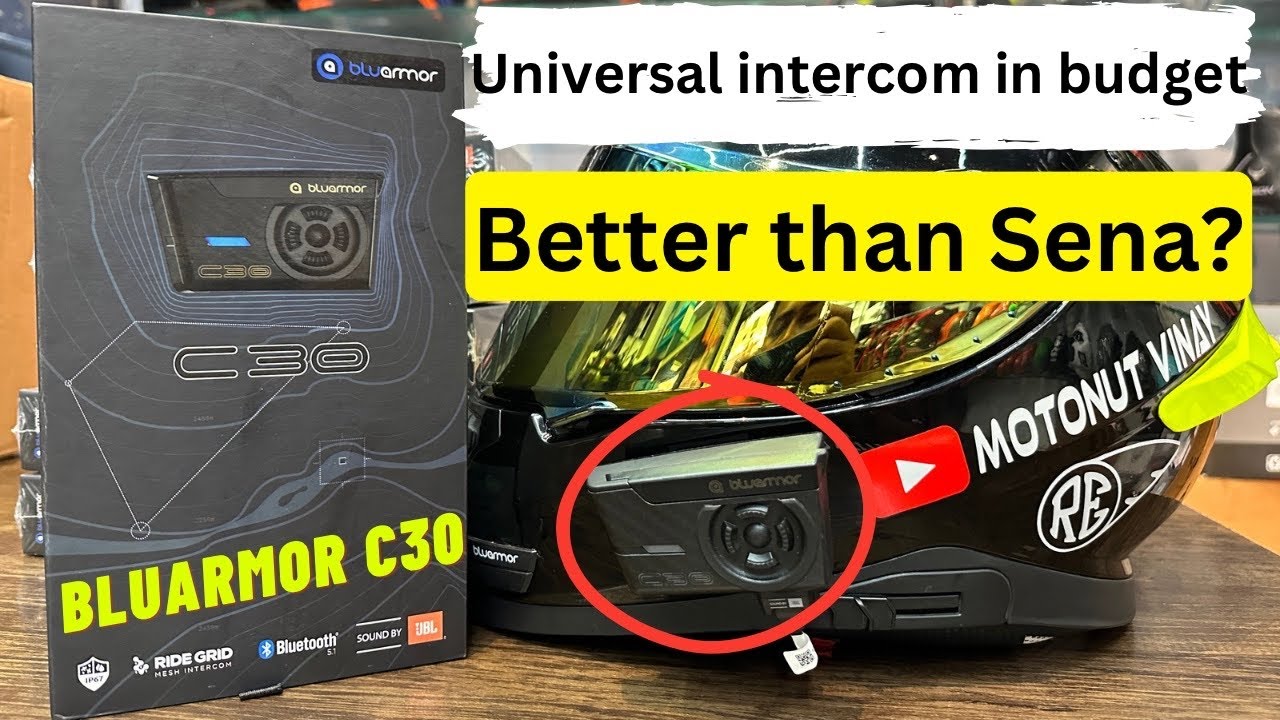 Universal intercom BluArmor C30 best for long rides in budget # ...