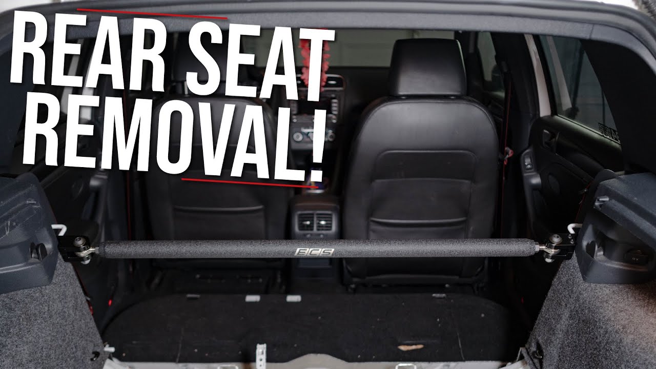 How To Remove The Rear Seats In A MK6 GTI | Both Bench and Upper Seat ...