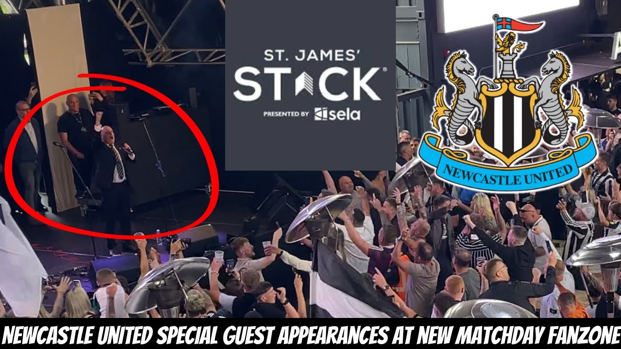 Darren Eales LIVE CHANTS ON STAGE AT NEWCASTLE UNITED’S ST JAMES STACK ...