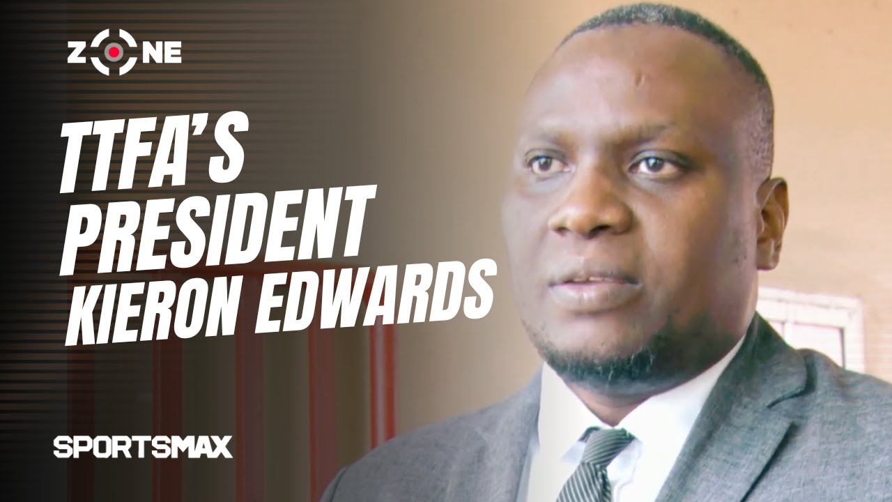 Trinidad and Tobago Football Association president Kieron Edwards in ...