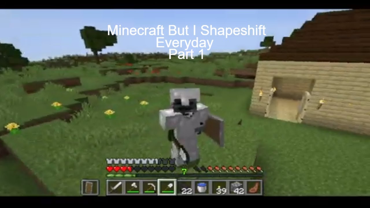 Minecraft But I Shapeshift Everyday Part 1 - YouTube
