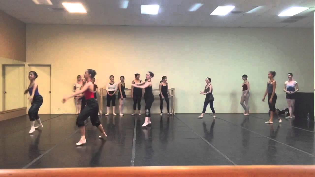 Allison ballet class practice - YouTube