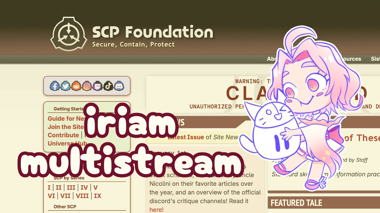 【IRIAM MULTISTREAM】Reading more SCP stories!【Ayana Spector】 - YouTube