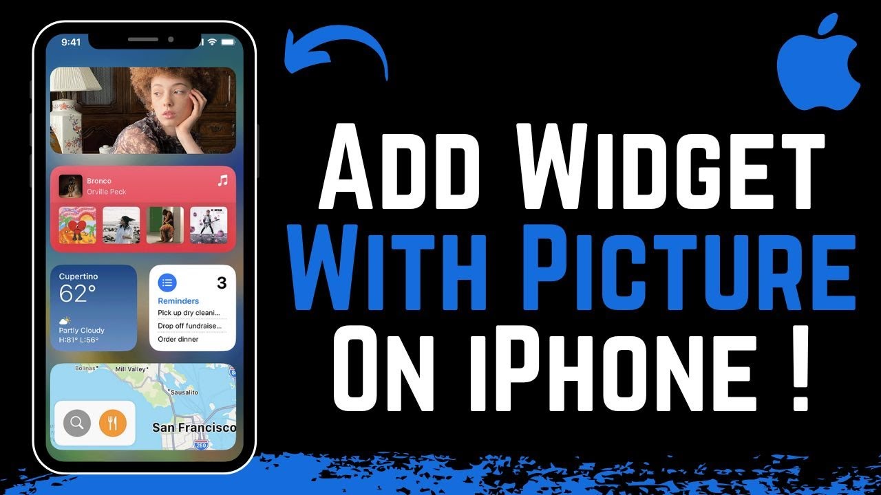 How To Add A Widget With A Picture On iPhone - YouTube