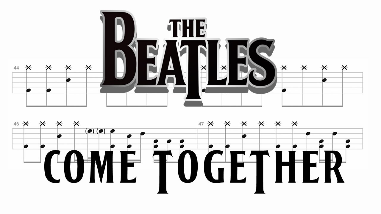 The Beatles - Come Together (🔴 Drum Notation | Tutorial) @chamisdrums ...