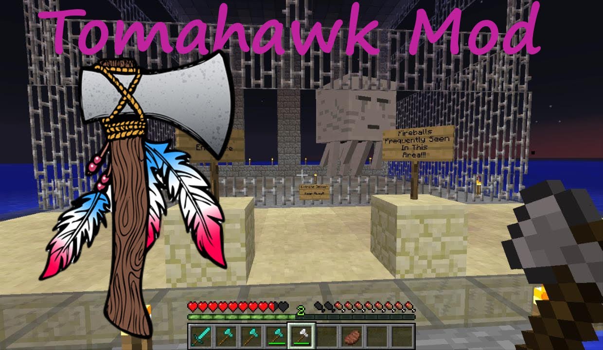 Tomahawk Mod Showcase - New Tomahawks For Minecraft 1.7 - YouTube