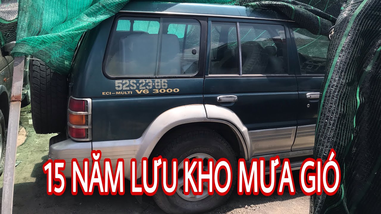 MITSUBISHI PAJERO V43 lưu kho mưa nắng gần 15 năm tại Sài Gòn - YouTube