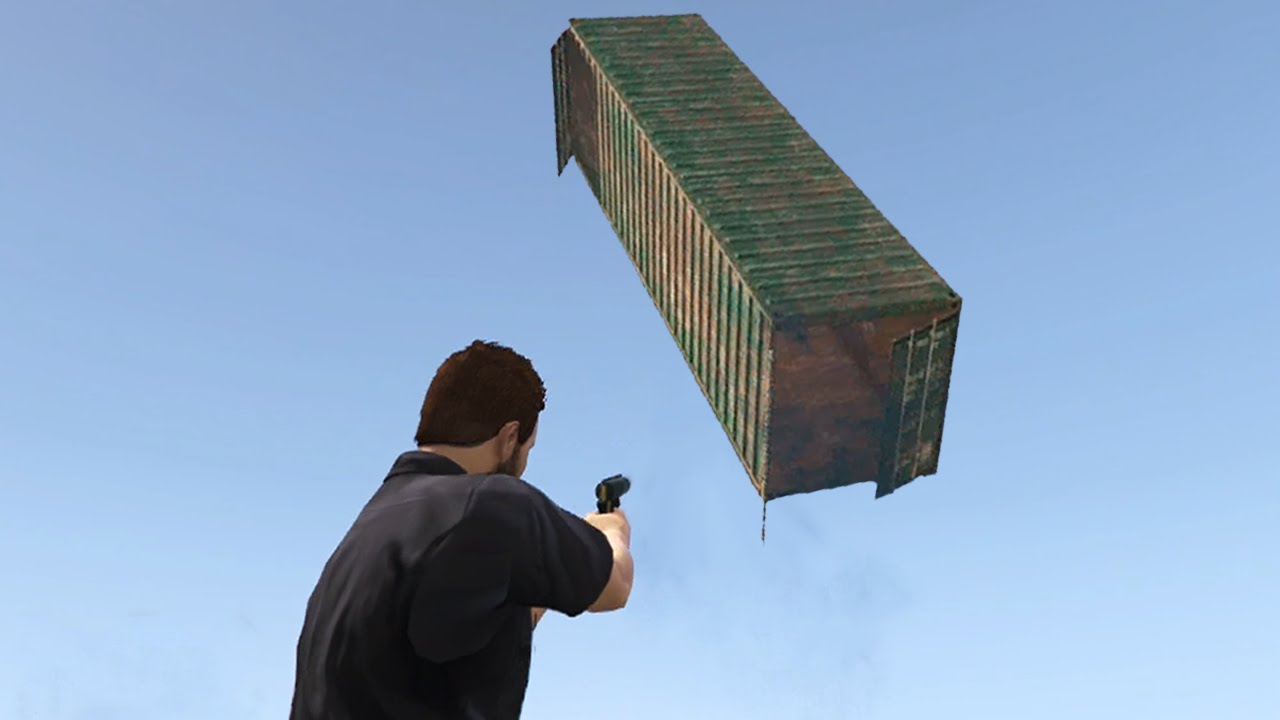 GTA 5 Online INSANE Flying Containers Catapult! (GTA 5 Fun Modded Jobs ...
