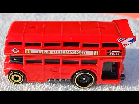 4K HOTWHEELS AUTOBUS 2 PISOS "TROUBLE DECKER" CASTING BASICO 2023 ...