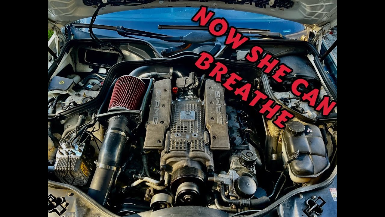Mercedes E55 Cold Air Intake - YouTube