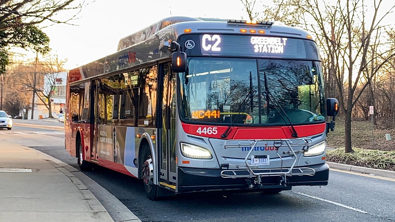 WMATA 2019 New Flyer XD40 4465 on Route C2 - YouTube
