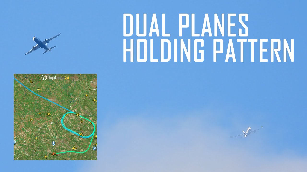 Two British Airways planes in a Holding Pattern - YouTube