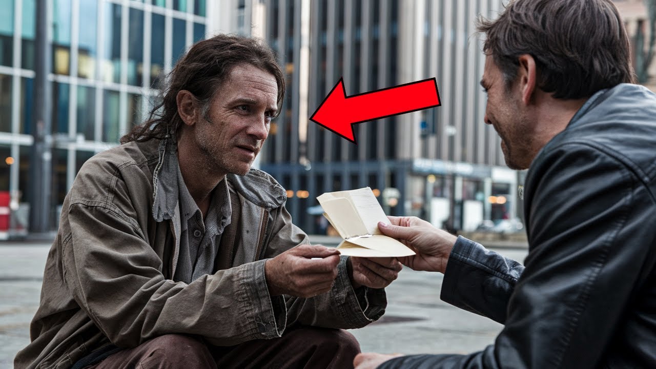 Fremder gibt obdachlosem Mann einen Brief – als er ihn öffnet, kann er ...