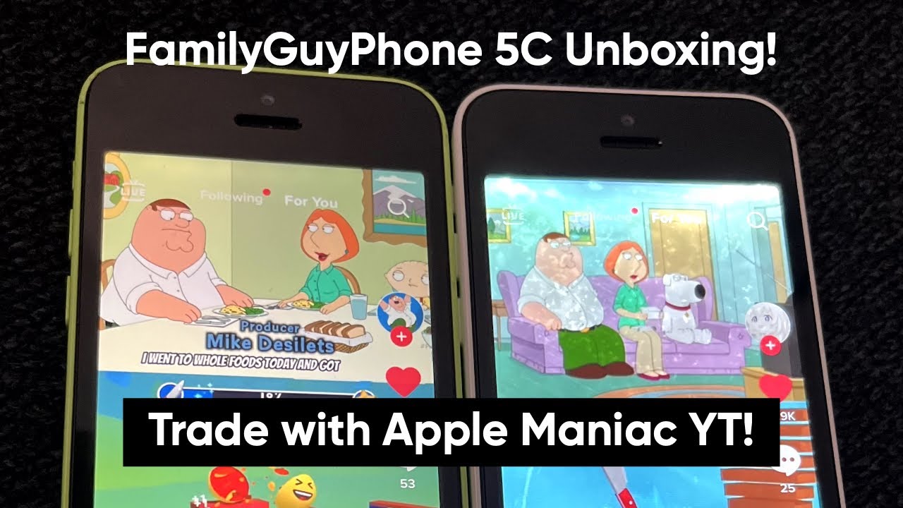 FamilyGuyPhone 5C Unboxing - Trade with Apple Maniac YT! - YouTube