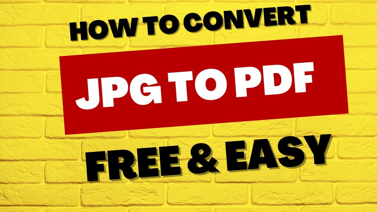 HOW TO CONVERT JPG TO PDF IN 10 SECOND - YouTube