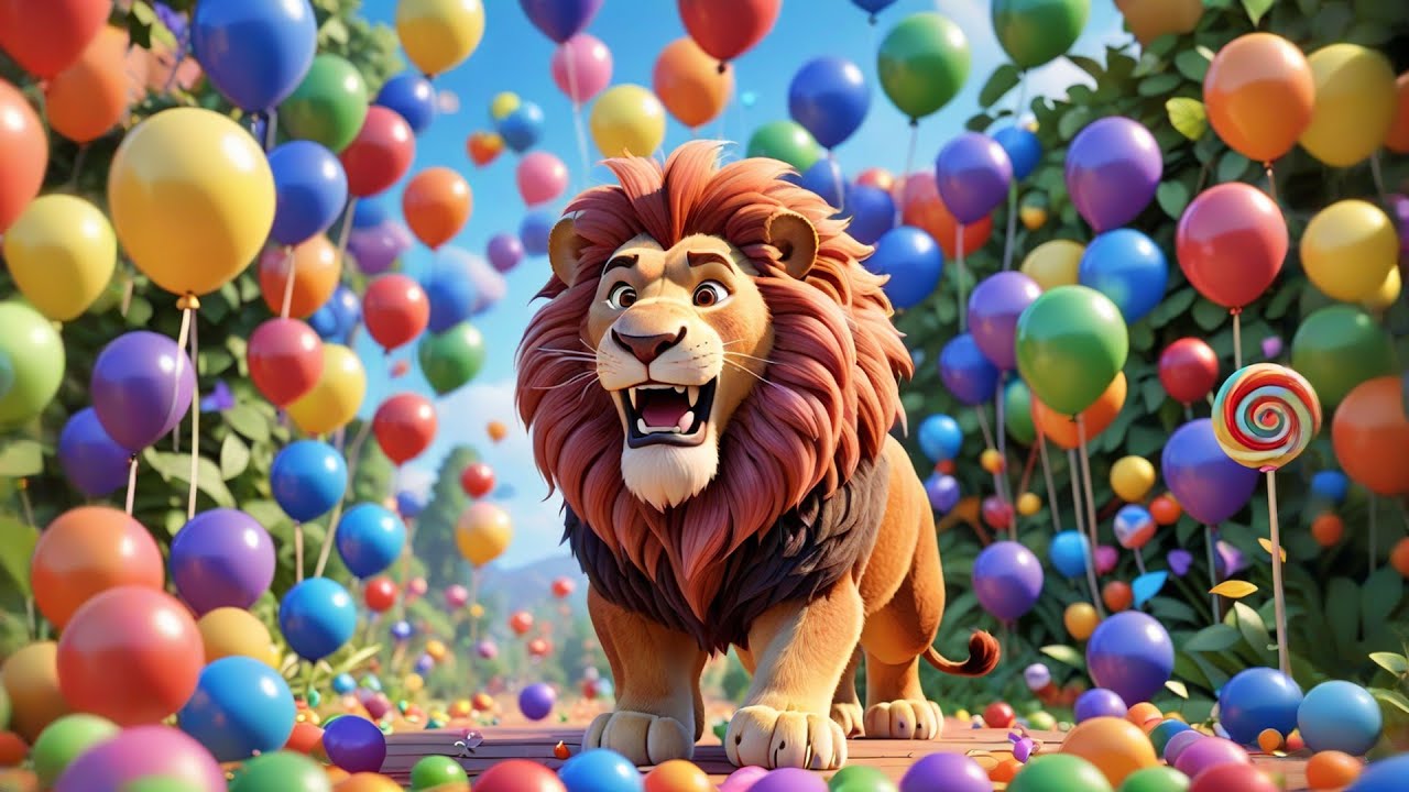 The Lion Who Liked Lollipops 🦁🍭 | Funny Nursery Rhymes Songs for Kids ...