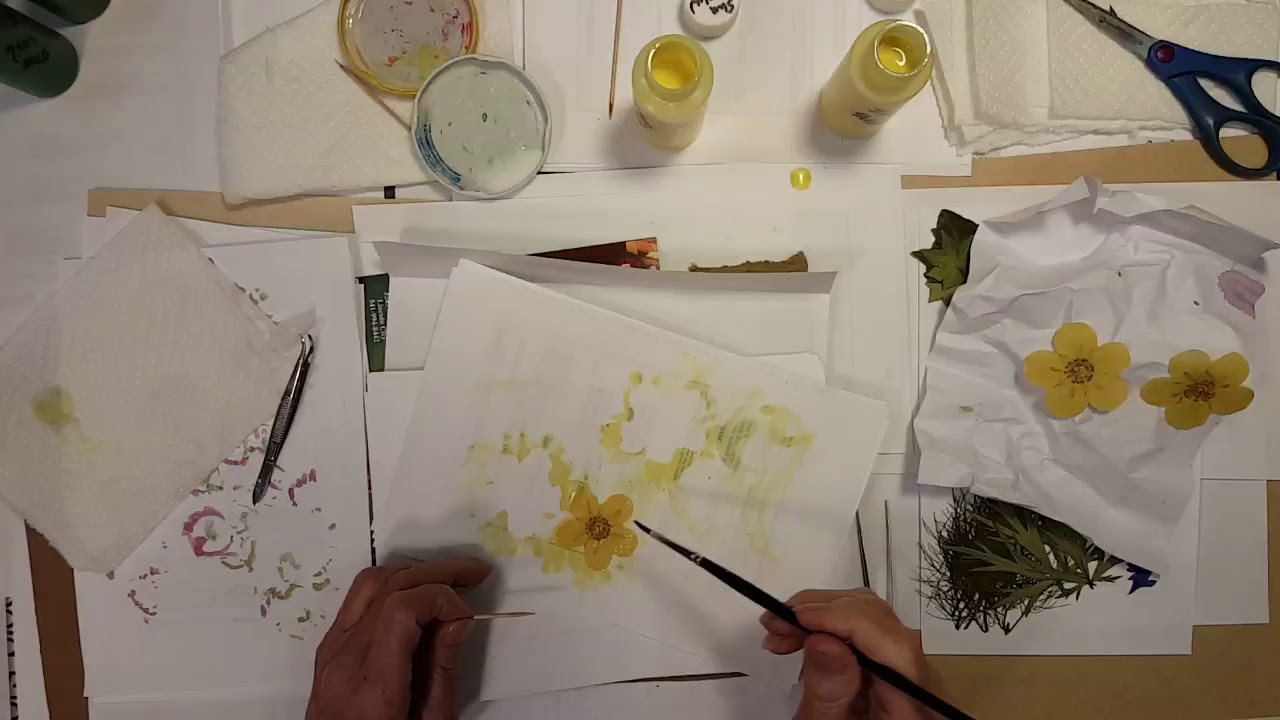 Pressed Flower Arranging - Demonstration and Process | Designing ...