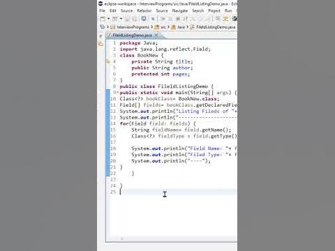 #java Understanding Listing Class Fields - YouTube