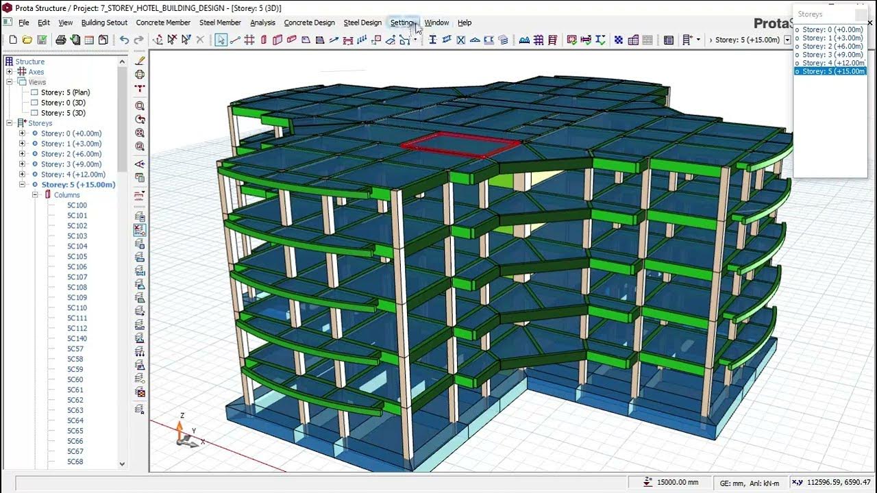 Waffle Slab Modeling for Irregular building in ProtaStructure - YouTube