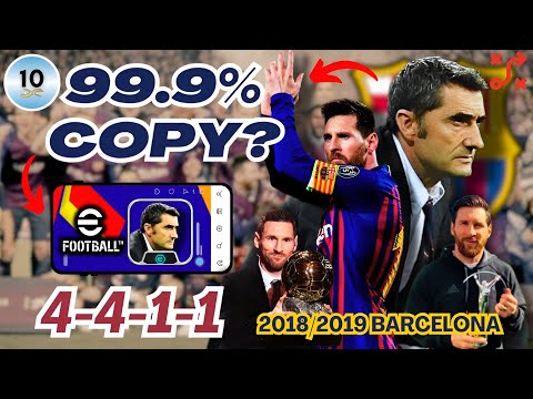 (BEST MESSI TACTIC?)I Cloned VALVERDE’S 18/19 BARCELONA Tactics in eFootball | Reliving the Glory 19