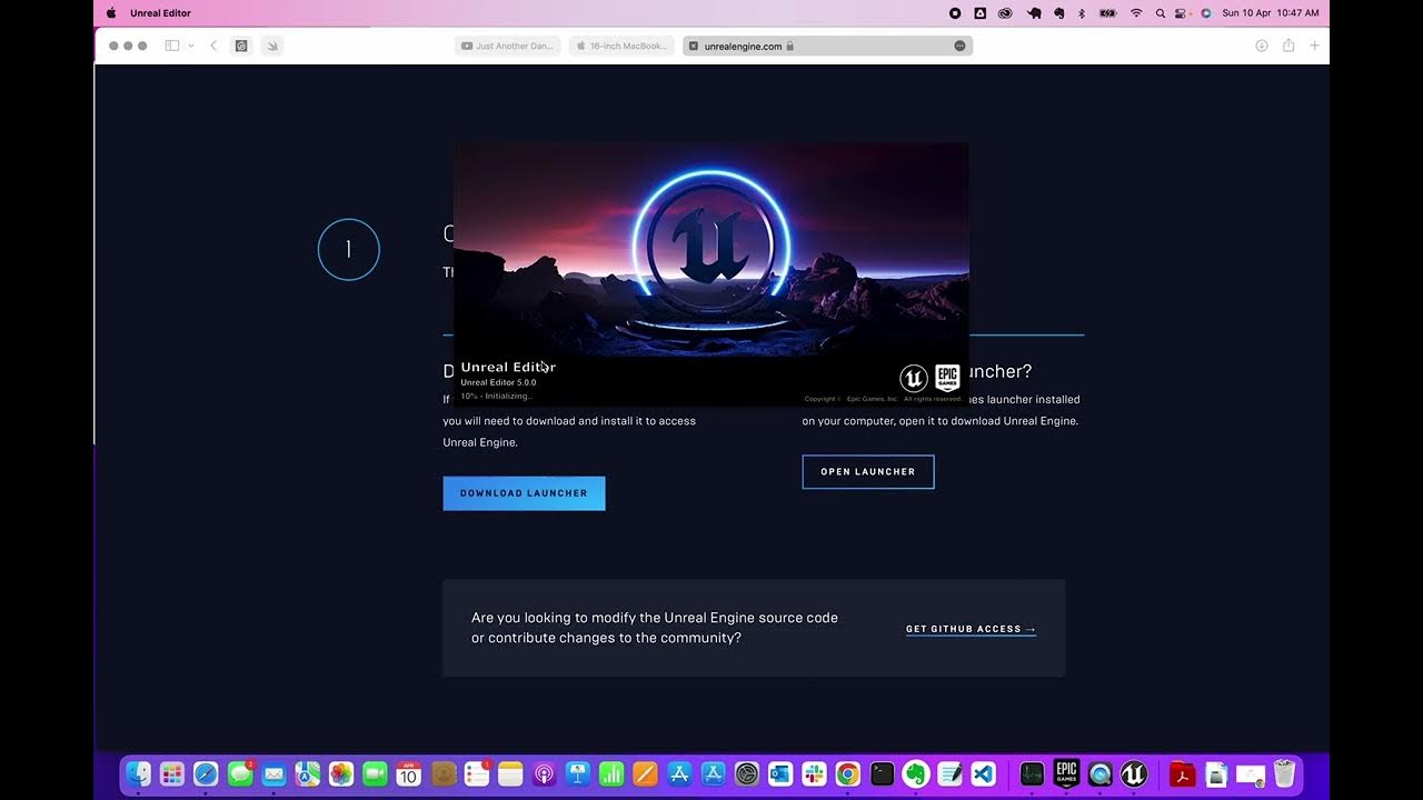 Installing Unreal Engine 5 on an Apple Silicon M1 Pro - YouTube