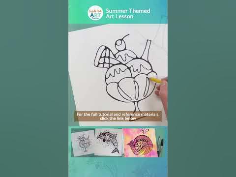 Part 2 of 7 | How to Create a Stunning Summer Themed Art Project - High ...