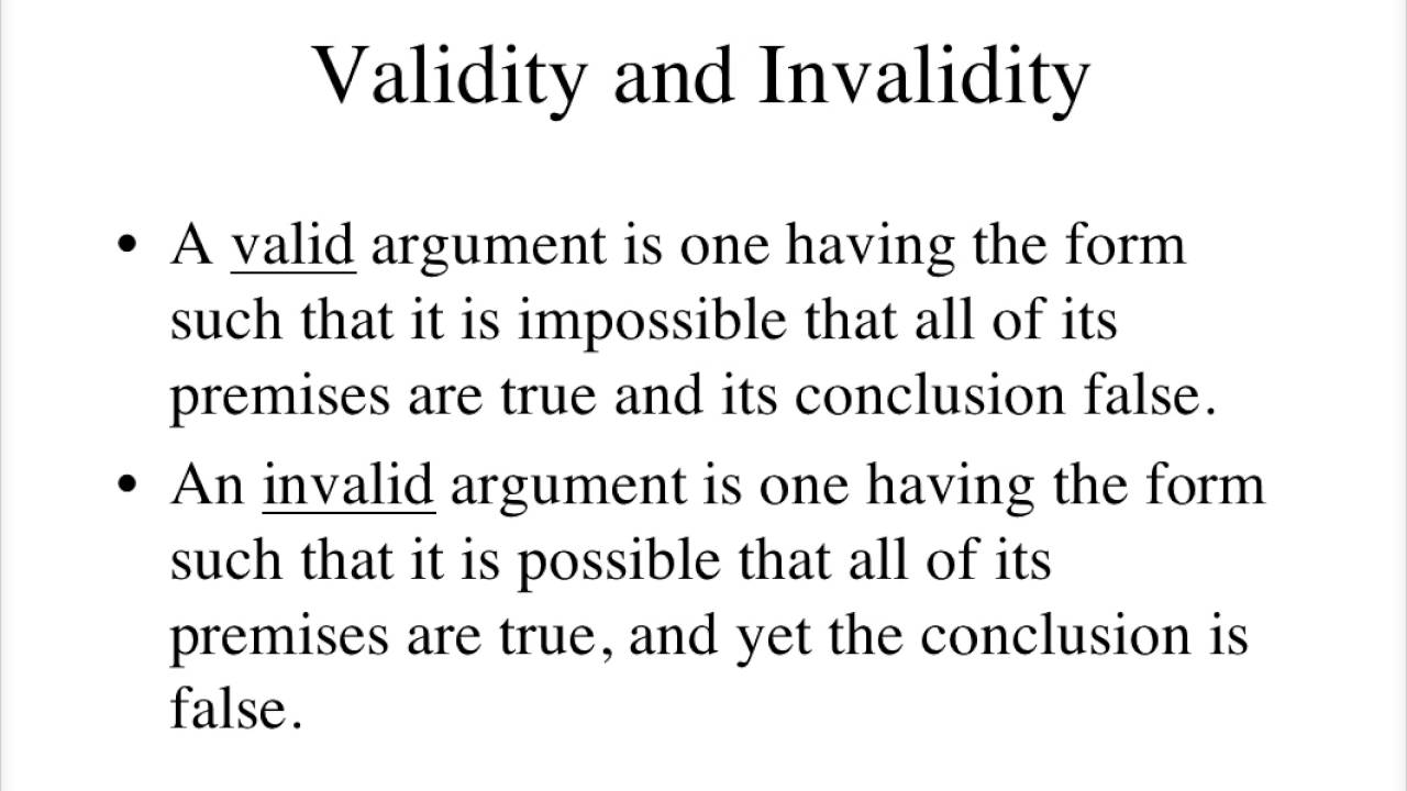 Validity, Soundness and Cogency - YouTube