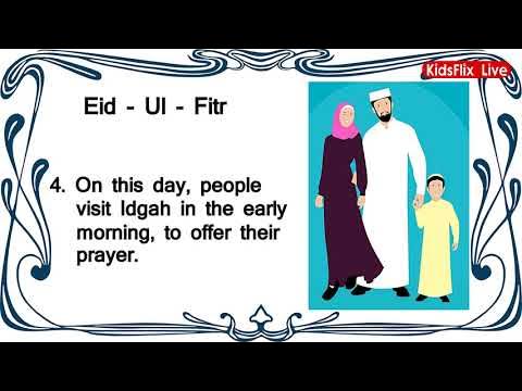Eid Ul Fitr Essay Writing / Short Paragraph / Speech / 10 Lines in English - YouTube
