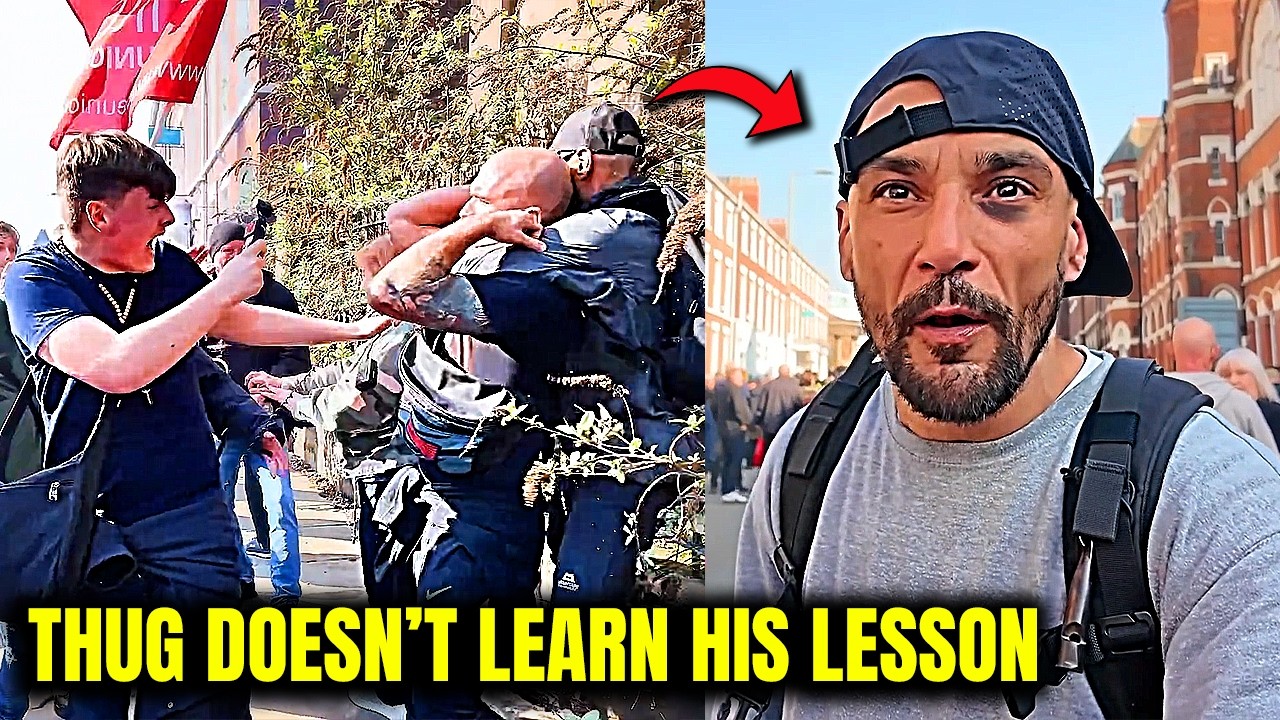 SCUMBAG THUG Attacks Fighter & Immediately REGRETS IT *STREET FIGHT ...