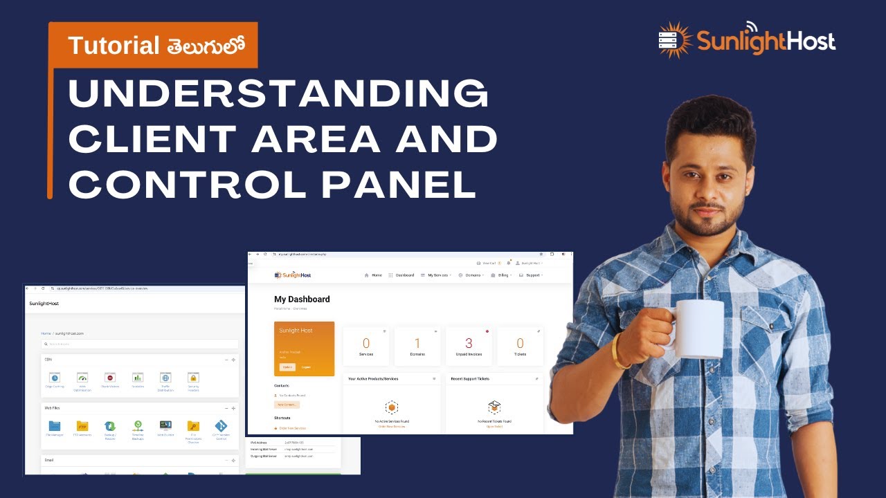 Understanding Client area and Control panel - YouTube