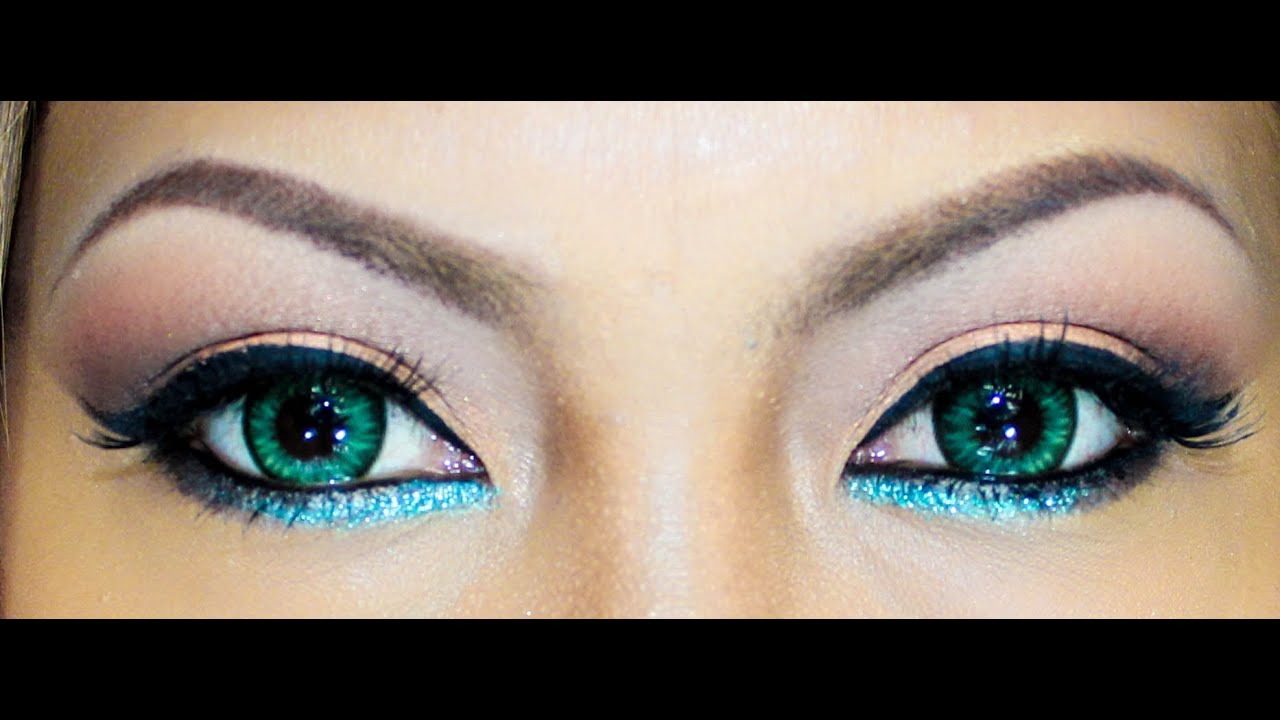 Summer Pop of Glitz and Glam makeup Tutorial - YouTube