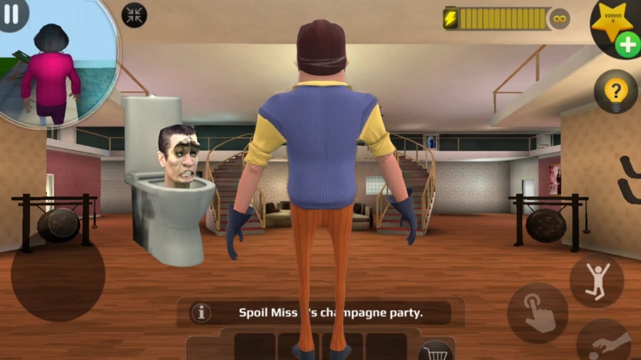 Hello Neighbor Skibidi Toilet in Scary Teacher 3D New Update Gameplay ...