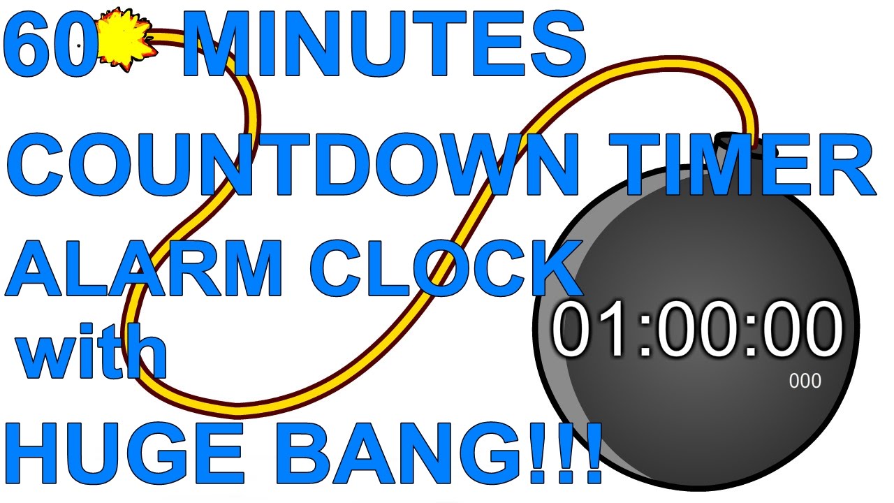 redigitt #060 60 Minutes Countdown Timer Alarm Clock with Huge BANG ...