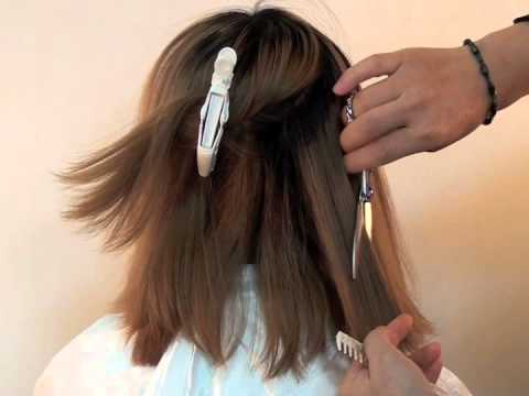 how to dry cut hairドライカット入門 （1/2）Bob Dry Cut Techniques - YouTube