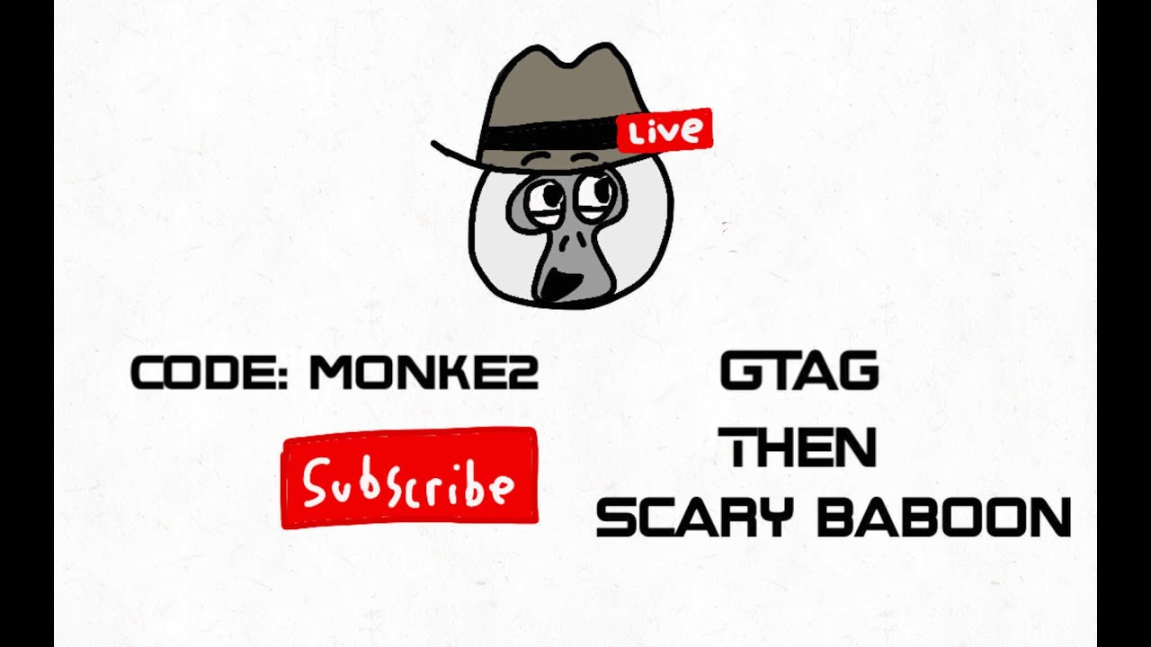 Gtag for minigames till 7:34 pm then to scary baboon code monke2 - YouTube