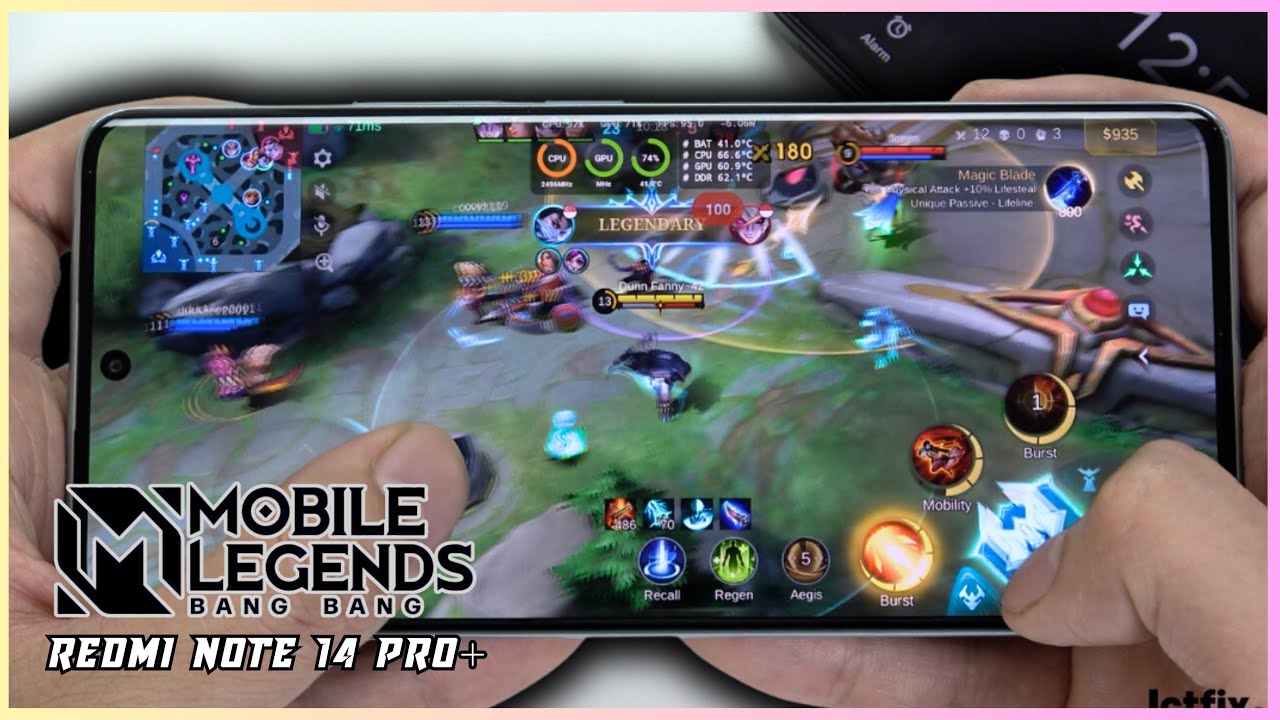 Redmi Note 14 Pro Plus Mobile Legends Gaming test MLBB | Snapdragon 7s ...