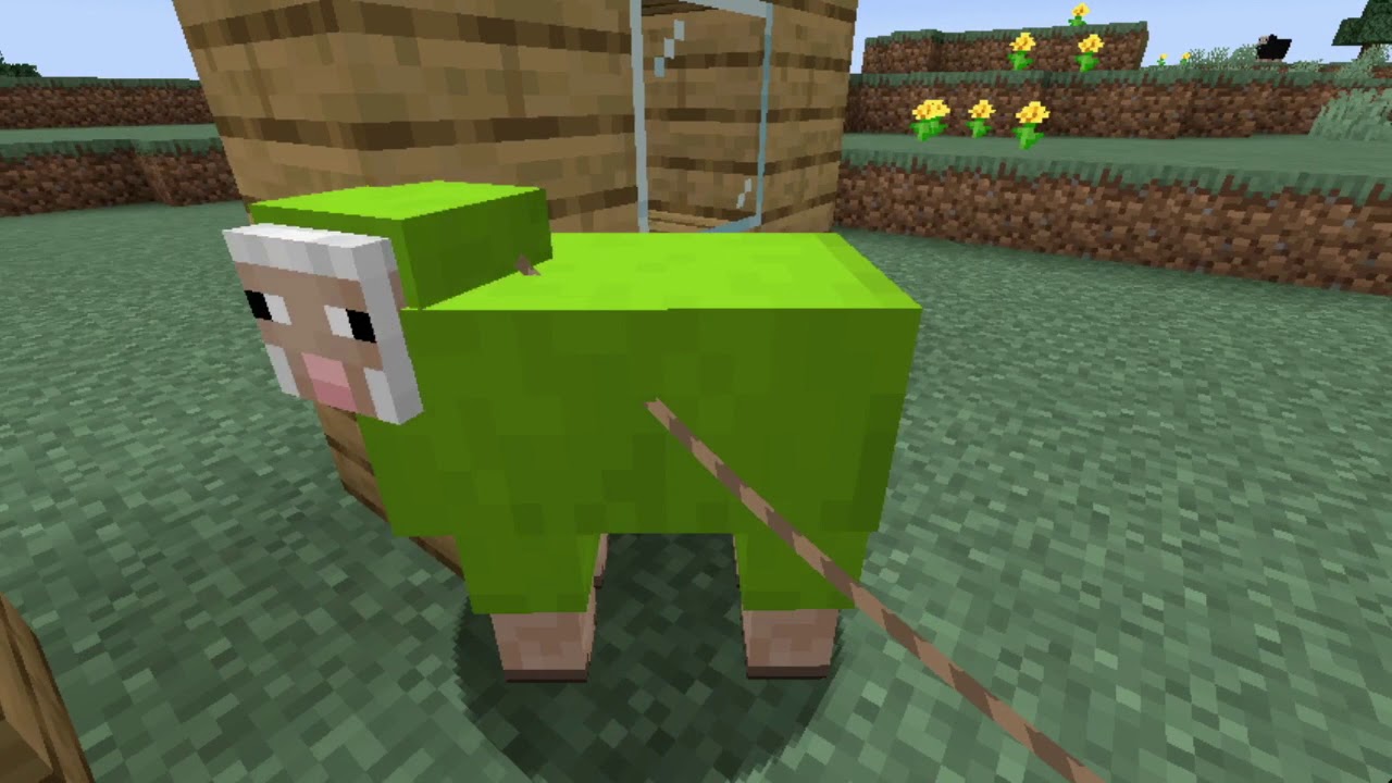 Green Sheep Minecraft