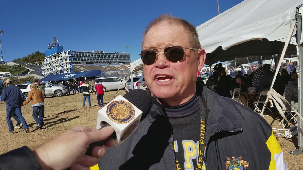 West Point Alumnus Stover James at 2017 Army-Air Force Game - YouTube