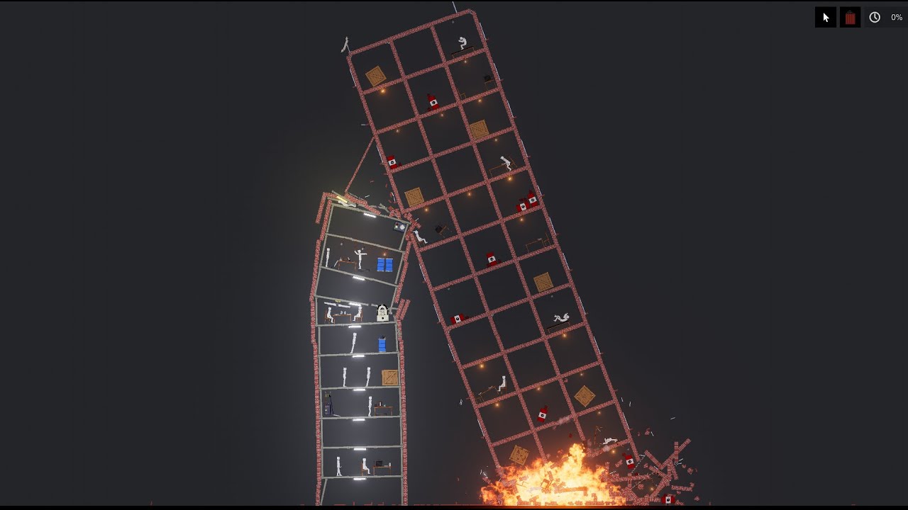 Buildings Collapsing By Explosions In People Playground (6) - YouTube