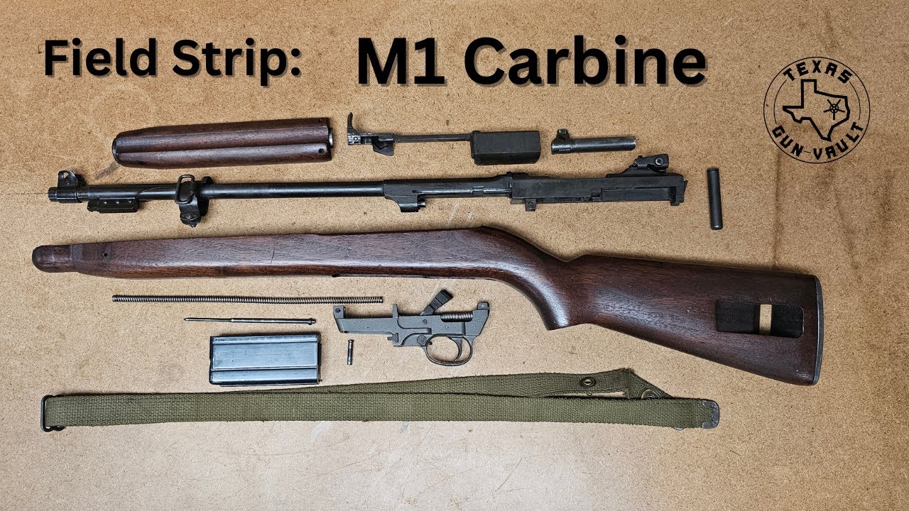 Field Strip: M1 Carbine (made by IBM) - YouTube