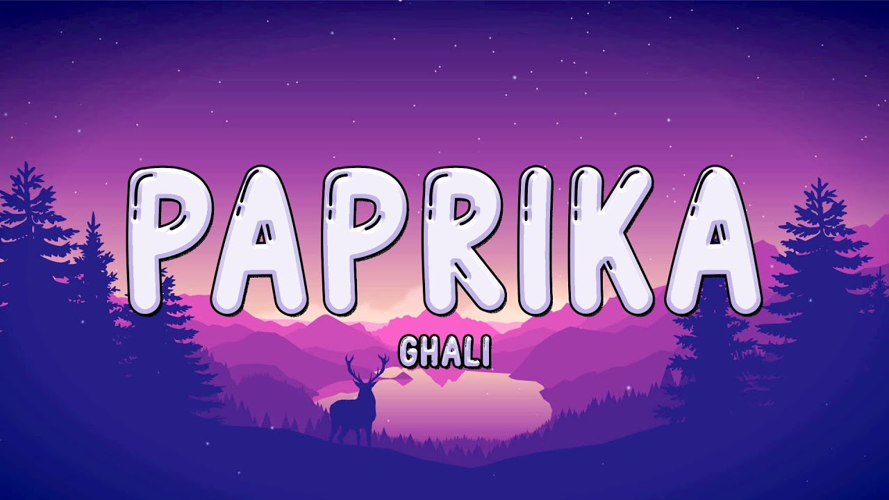 Ghali - Paprika (Sanmero 2024) | Testo/Lyric - YouTube