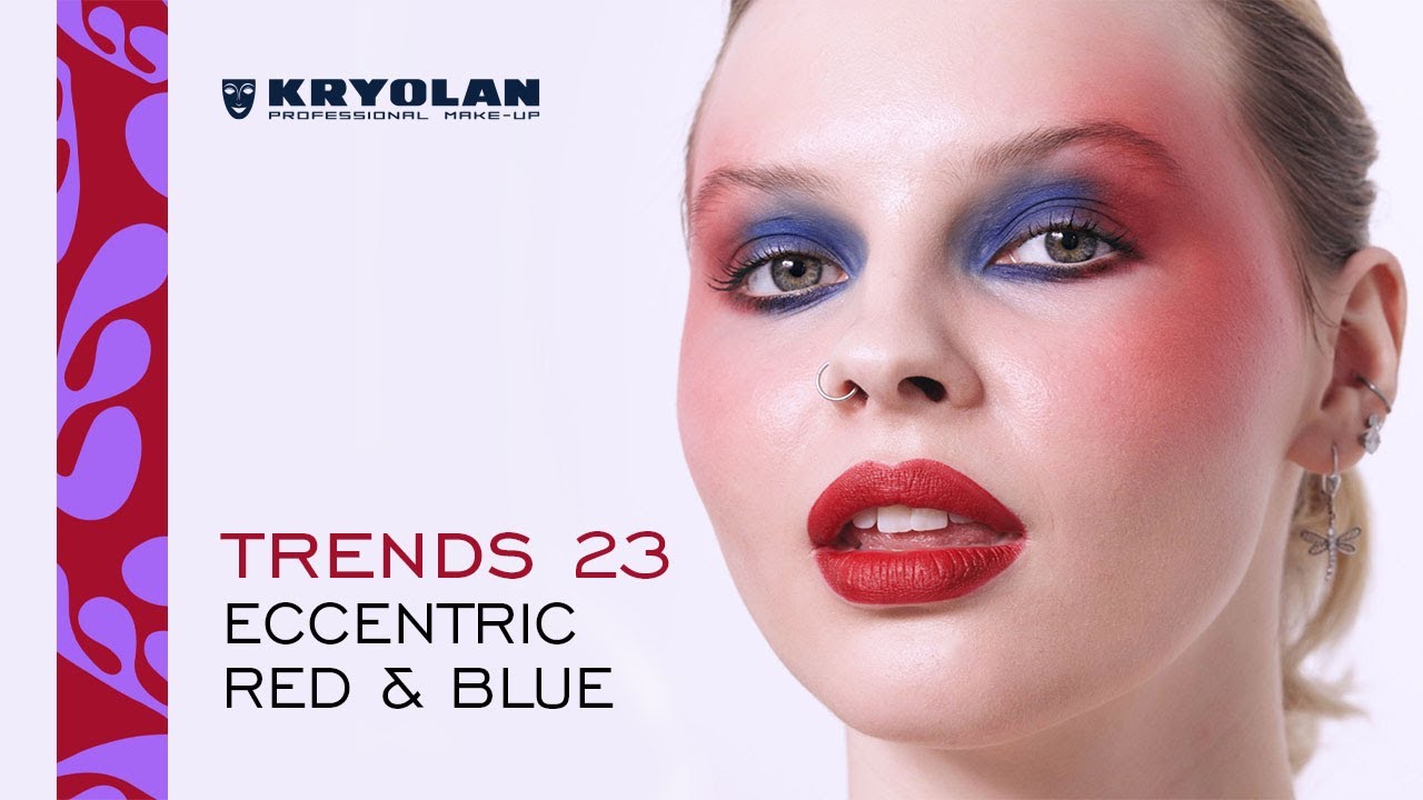 STEP-BY-STEP: Red And Blue Statement Look - YouTube