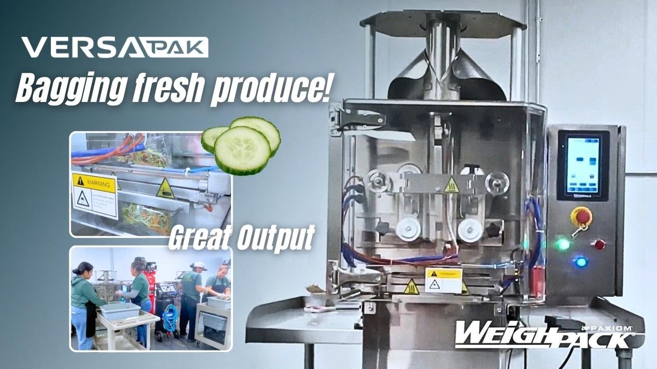 Tabletop Produce Vertical Bagging Machine - VersaPak - YouTube