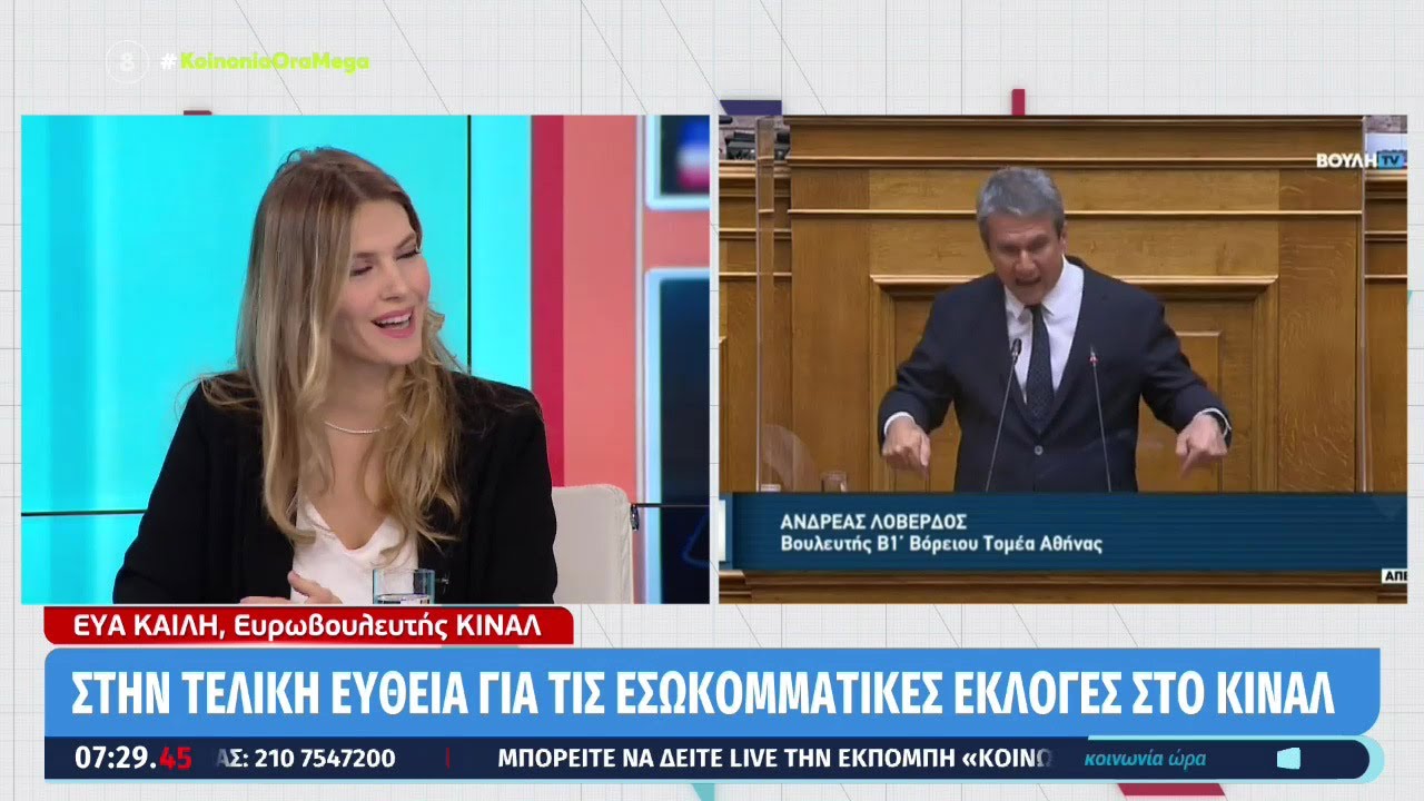 Η Εύα Καϊλή για τις εσωκομματικές εκλογές στο ΚΙΝΑΛ (ΠΑΣΟΚ) και τον ...